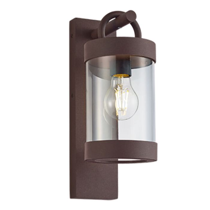 Rostfärgad utomhus vägglampa med skymningssensor rustik, Sambesi, IP44 ...